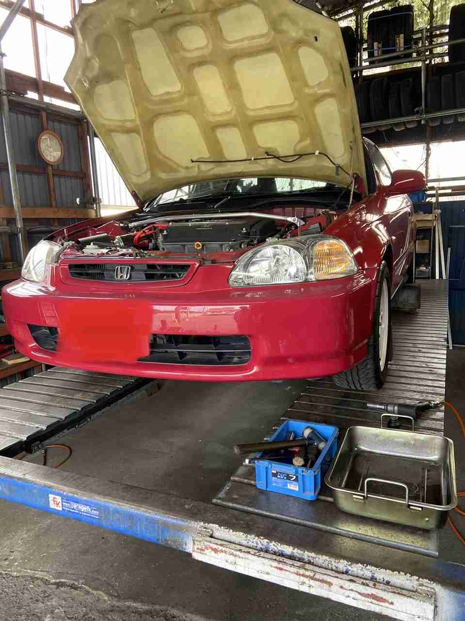 EK4 シビック ブレーキオーバーホール＆ハブ交換 | garageFK